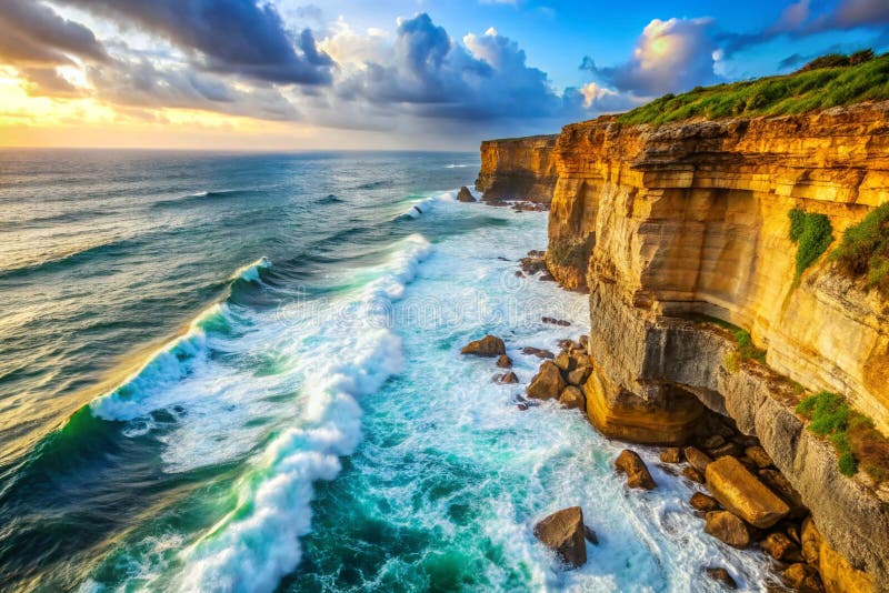 Oceancliffscenery Stock Illustrations – 1 Oceancliffscenery Stock ...