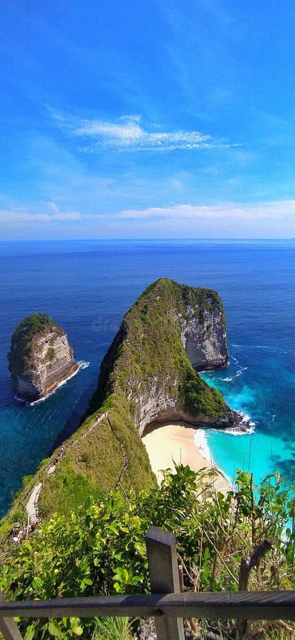 Cliff at the Side of Blue Horizon Stock Photo - Image of formation ...