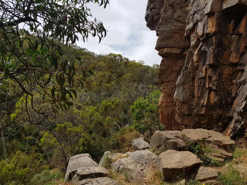 Cliff Side Rock Climbing View Stock Photo - Image of used, side: 136349374