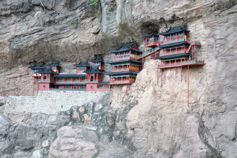 China cliff side temple stock photo. Image of beijing - 5742042