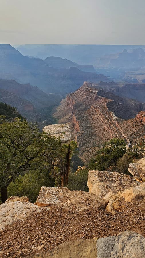 Cliff Side View of the Grand Canyon Stock Image - Image of grand, side ...
