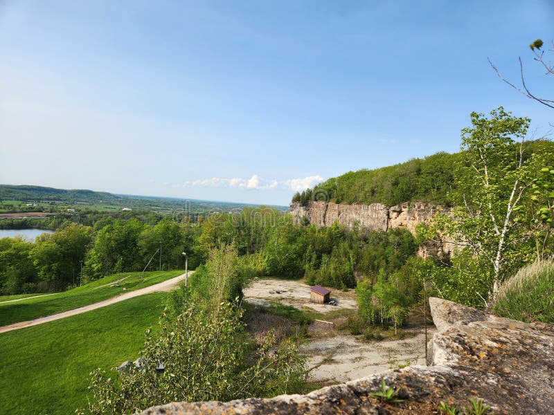 Cliff Side Views stock image. Image of cliff, rock, village - 279405741