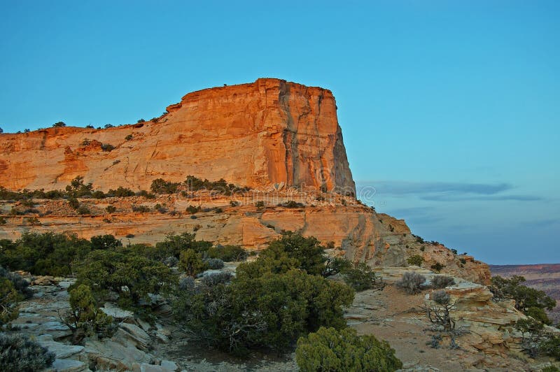 Cliff at Sunset stock photo. Image of geology, stone - 14027536
