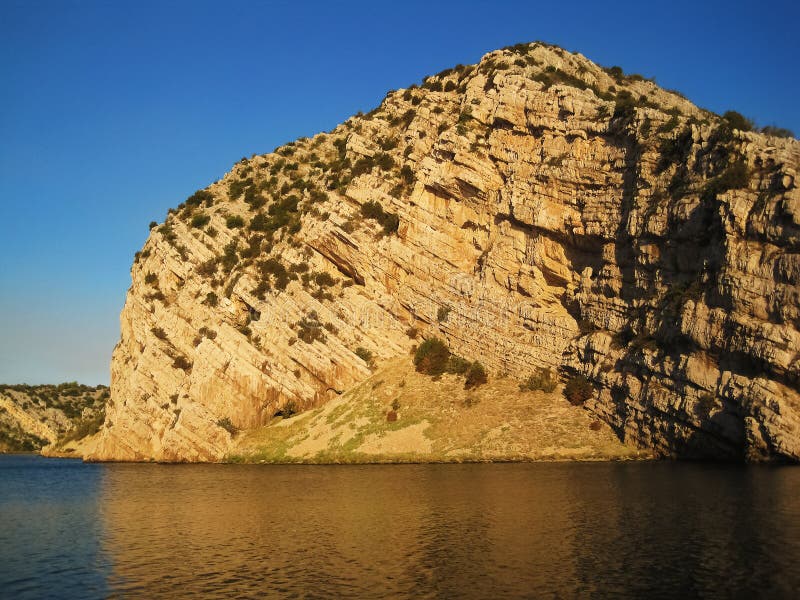 Cliff on sunset stock photo. Image of cliff, nature - 102770368