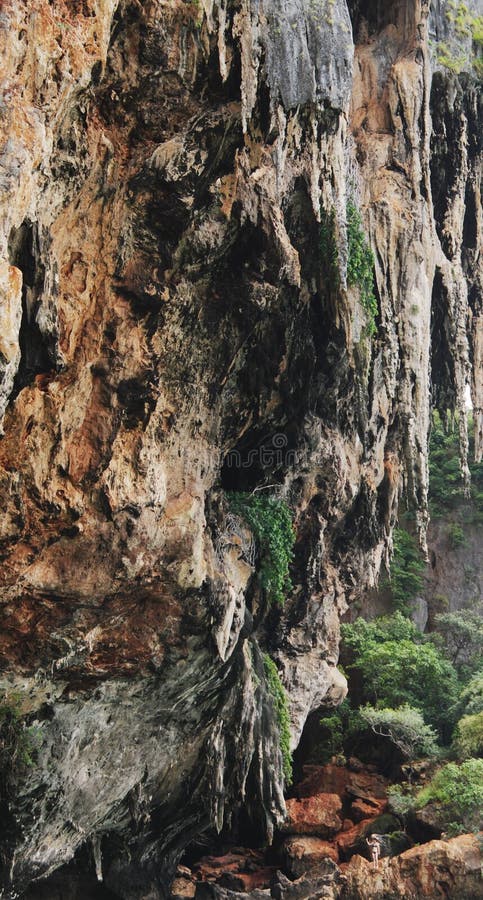 Cliff surface closeup stock photo. Image of rock, background - 66664982
