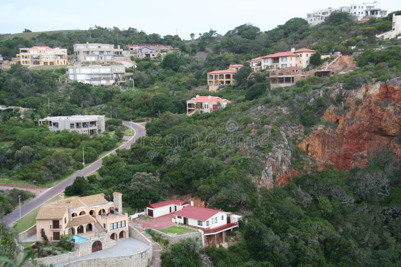 Cliff Top Houses stock image. Image of vacation, building - 906245