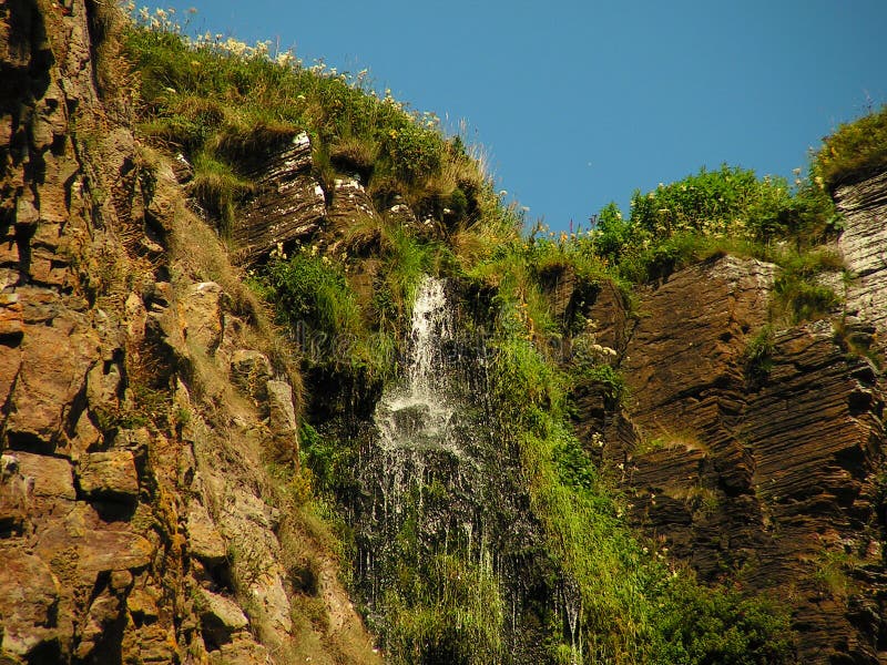 Cliff Top Waterfall Picture. Image: 1006838