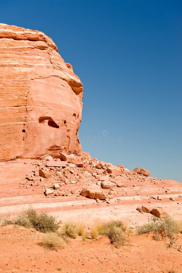 Cliff in Valley of Fire stock photo. Image of height, destination - 6878254