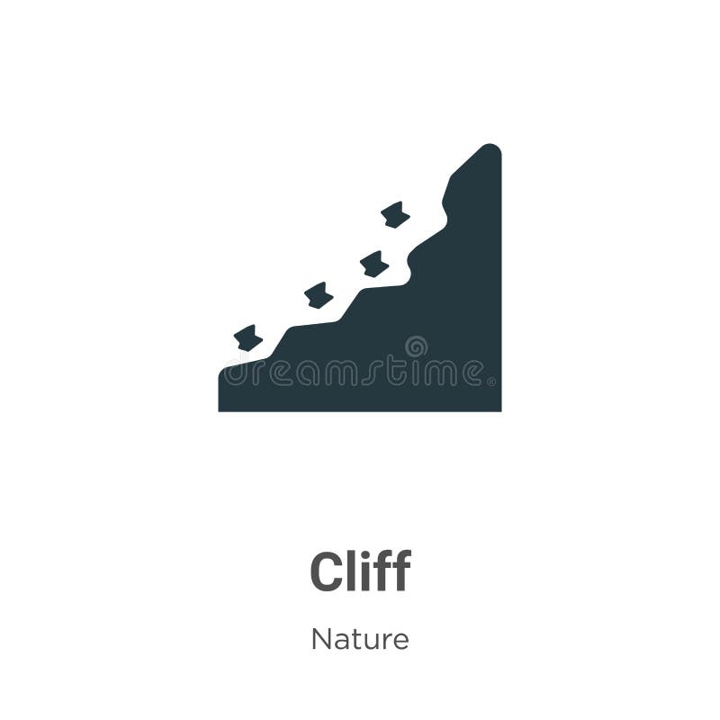 Cliff Icon. Trendy Cliff Logo Concept On White Background From N Stock ...
