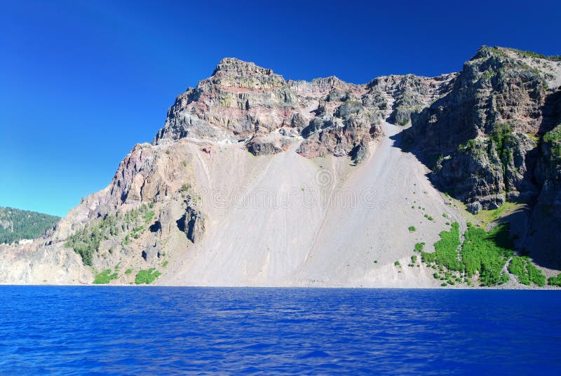 Cliff view from the lake stock photo. Image of blue, enviroment - 3137026