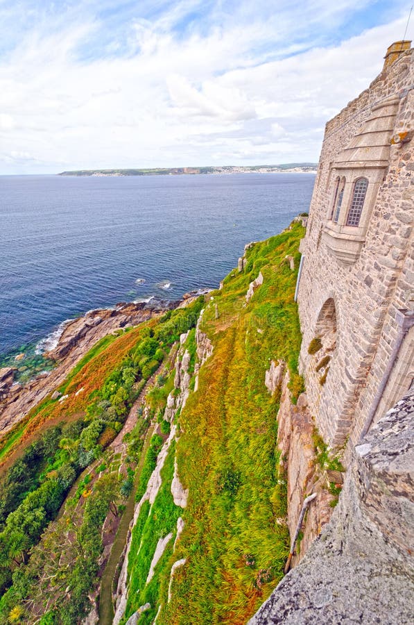 Cliff View of an Island Castle Stock Photo - Image of structure, island ...