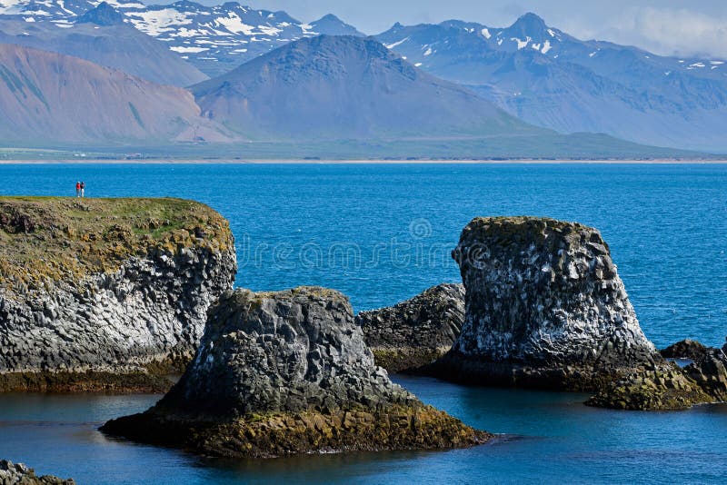 Cliff Viewpoint. Arnarstapi. Snaefellsnes Peninsula Stock Photo - Image ...