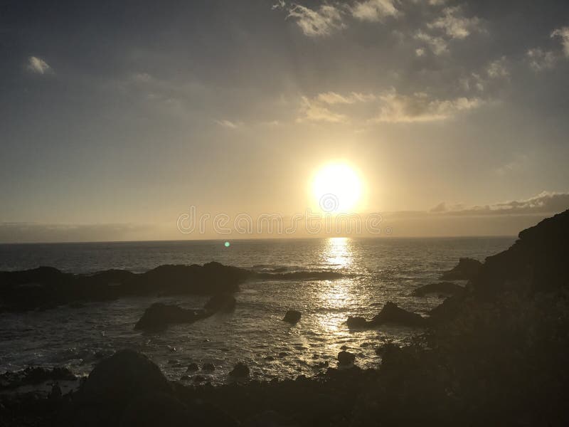 Cliff views stock image. Image of water, evening, views - 100715927