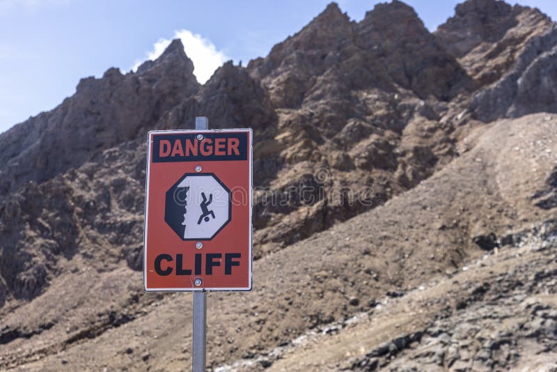 Danger Sign stock image. Image of hazardous, cliff, caution - 27772139