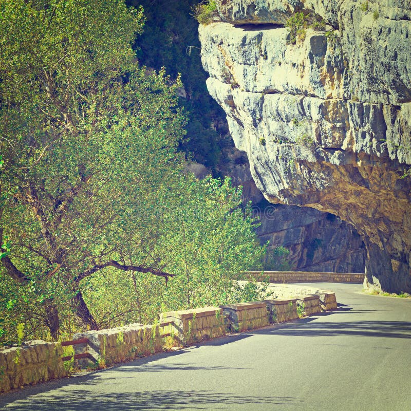 Cliff stock photo. Image of cleft, nature, retro, france - 41654988