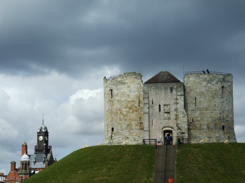 Clifford S Tower of York Castle Stock Image - Image of travel ...