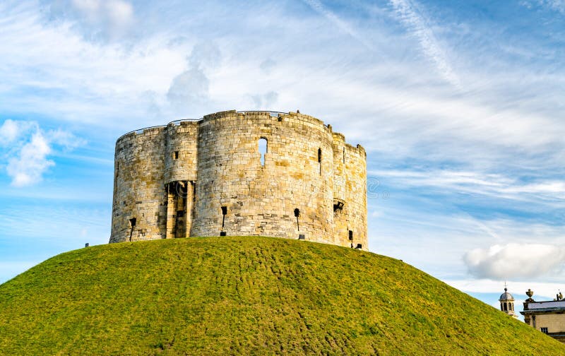 Clifford Tower in York, England Stock Image - Image of architecture ...