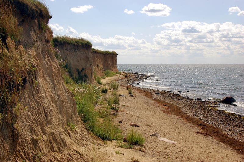 Ocean Cliff Drop-Off stock photo. Image of geological, hazardous - 814578