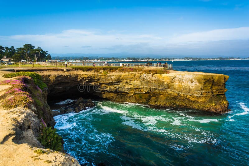 Cliffs Along the Pacific Ocean in Santa Cruz, Stock Photo - Image of ...