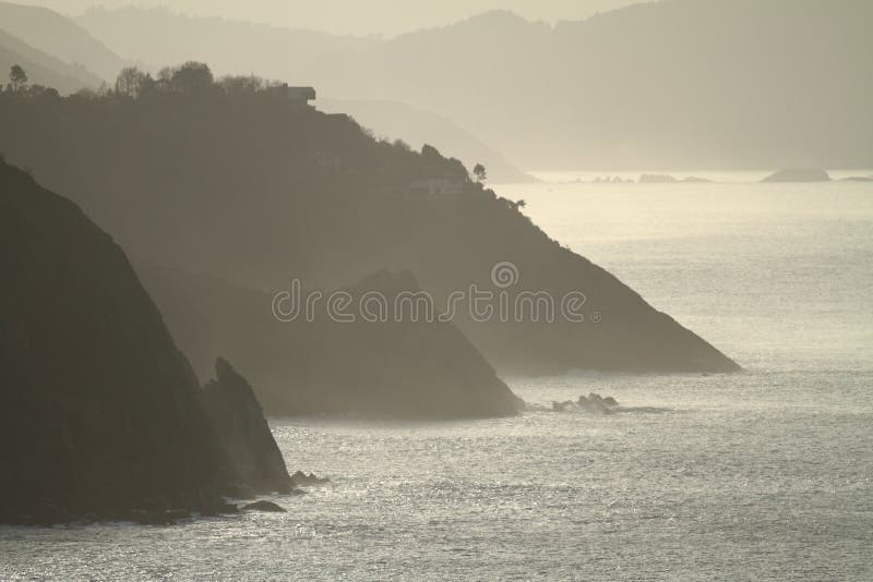 Cliffs basque country stock photo. Image of wallpaper - 87274360