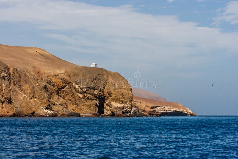 The Cliffs of the Paracas Peninsula, Peru Stock Photo - Image of dark ...