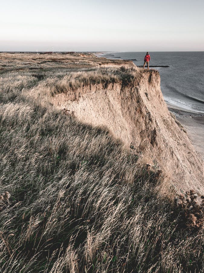 Cliffs and Beaches of Denmark, Bovbjerg Klint. Editorial Stock Photo ...