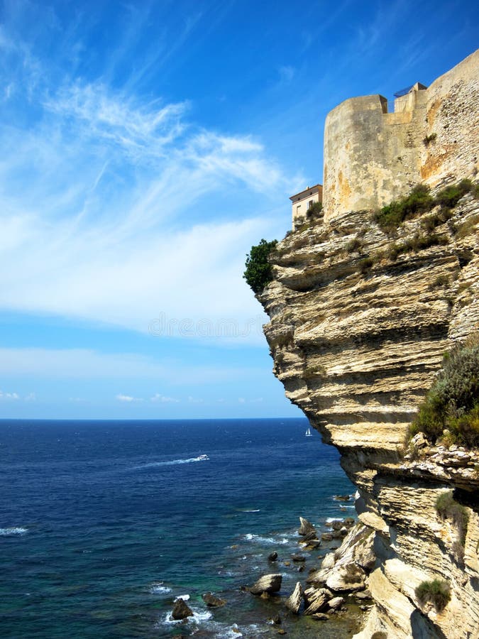 Cliffs at Bonifacio stock image. Image of mediterranean - 50571815