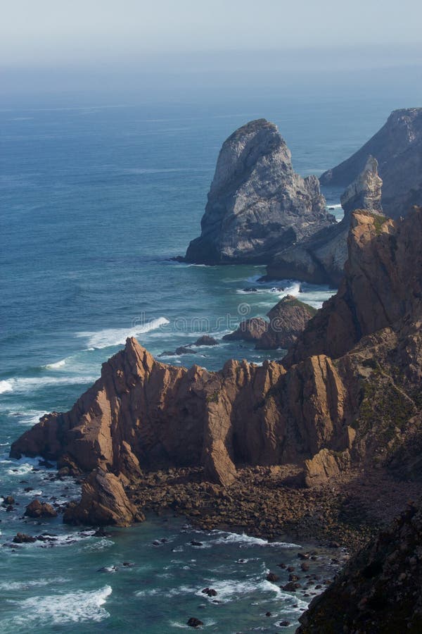 Cliffs at Cabo da Roca stock photo. Image of portuguese - 71145168