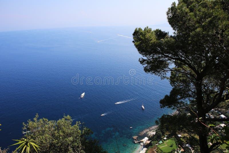 Cliffs of Capri, Capri Island, Italy Stock Photo - Image of italy ...