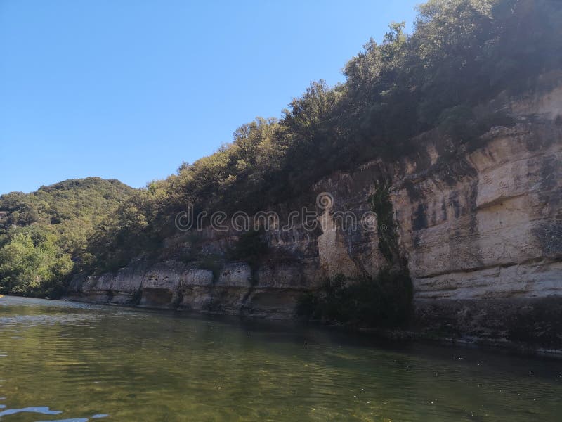 Cliffs at Ceze river stock image. Image of ceze, nature - 155266235