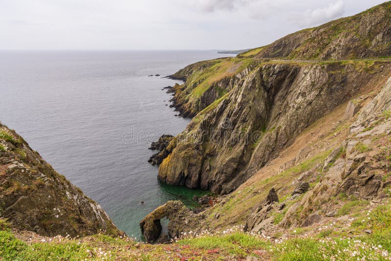 Cliffs Coast Near Douglas Isle Man Stock Photos - Free & Royalty-Free ...