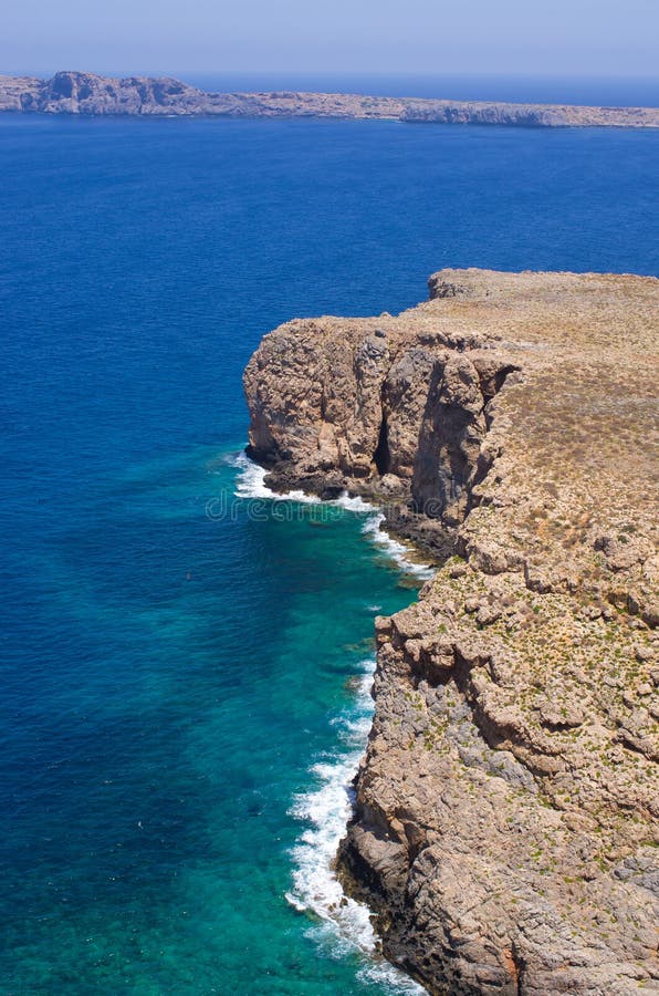 Cliffs on the Crete Island, Greece Stock Photo - Image of stone, greece ...