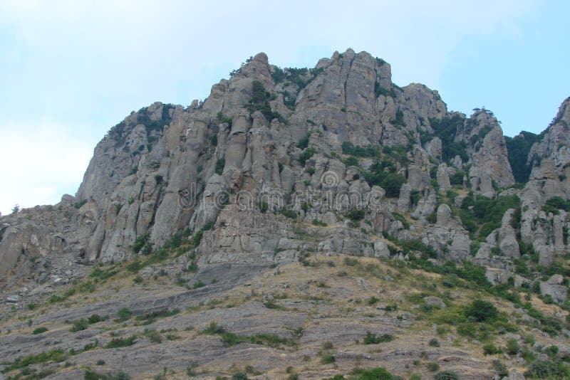 Cliffs of the Crimean Mountains Stock Photo - Image of cliffs, crimean ...