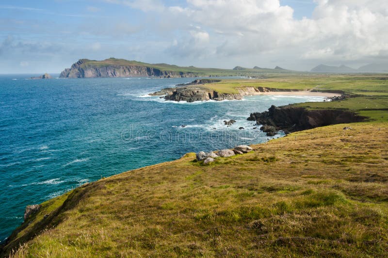 Cliffs on Dingle Peninsula stock photo. Image of head - 54631680
