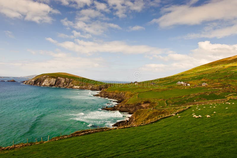 Cliffs on Dingle Peninsula, Ireland Stock Image - Image of cliffs ...