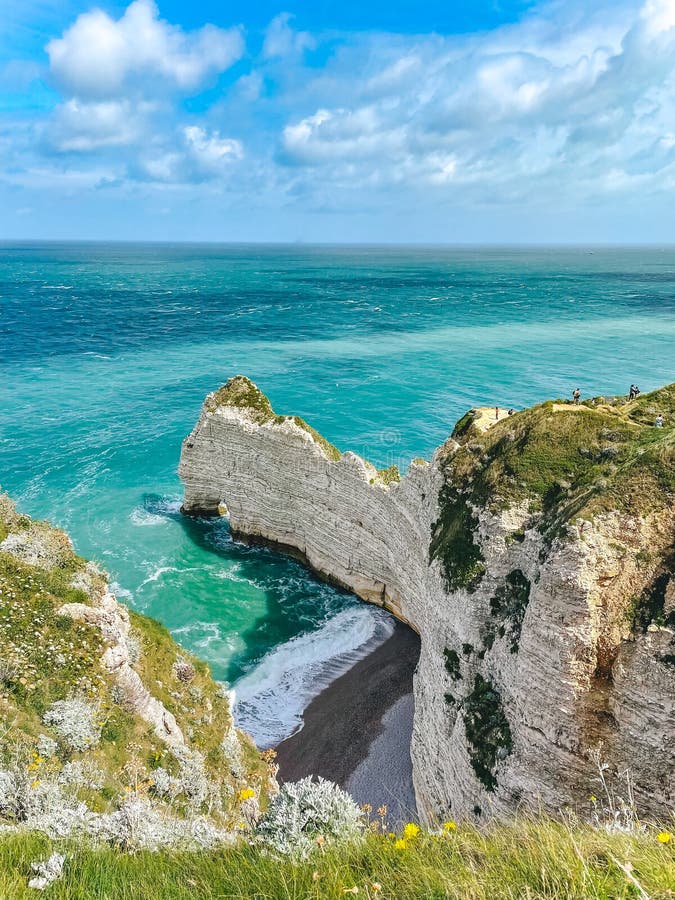 Cliffs of Etretat, Normandy, France Stock Photo - Image of normandy ...