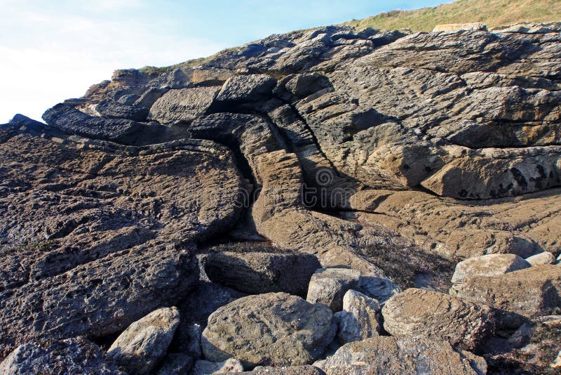 Cliffs stock photo. Image of ocean, lichen, steep, shingle - 39270324