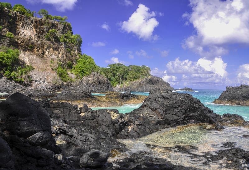 Cliffs, Fernando De Noronha, Brazil Stock Image - Image of fernando ...