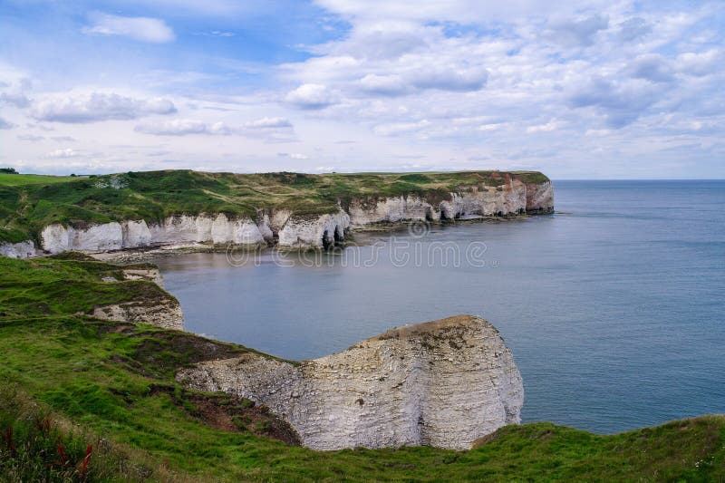 Cliffs at Flamborough Head, England Stock Image - Image of formation ...