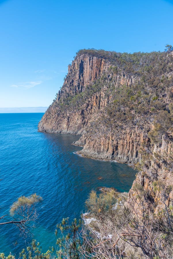 Cliffs of Fluted Cape at Bruny Island in Tasmania, Australia Stock ...