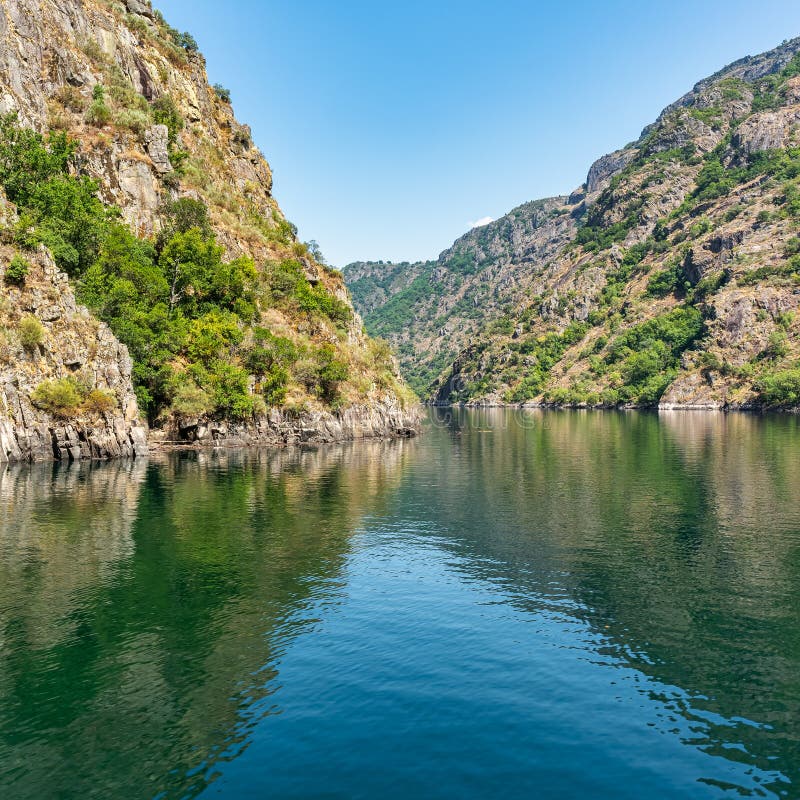Cliffs Formed by the Sil River between the Provinces of Lugo and Orense ...