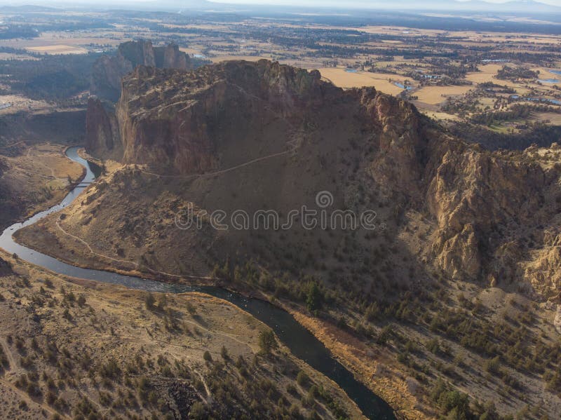Cliffs of a Huge Canyon with a River, Usa, Top View, Beautiful Nature ...