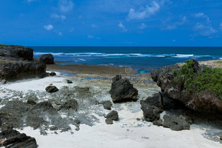 Cliffs at Idyllic Beach Coast Holiday Paradise Stock Photo - Image of ...
