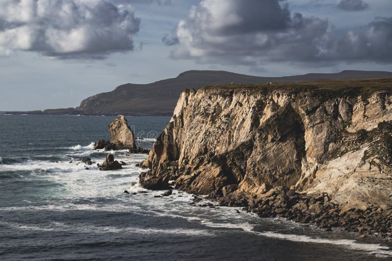 Cliffs on Irish Coast, County Mayo Stock Photo - Image of coast, cliffs ...