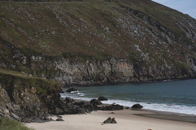 Cliffs on Irish Coast, County Mayo Stock Image - Image of county ...