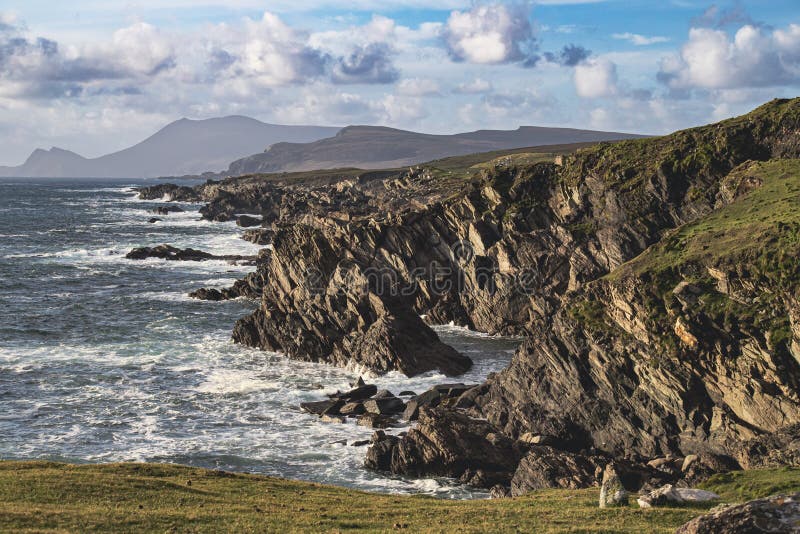 Cliffs on Irish Coast, County Mayo Stock Photo - Image of county, mayo ...