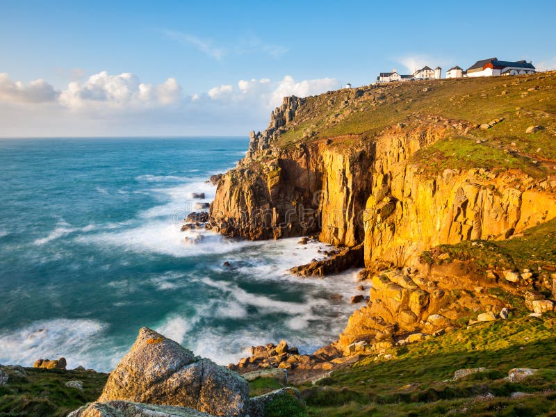 Lands End cliffs stock image. Image of england, kingdom - 96887307