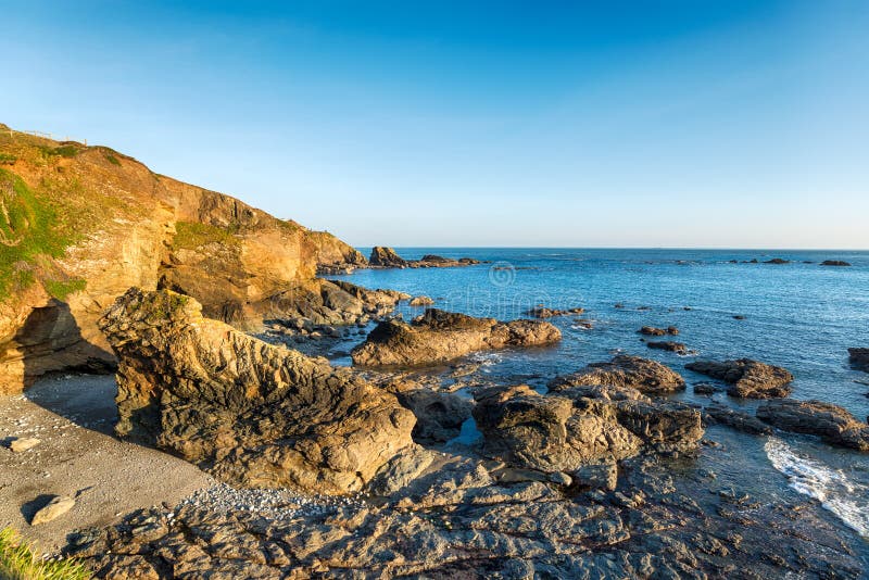 Cliffs at the Lizard in Cornwall Stock Image - Image of europe, beach ...