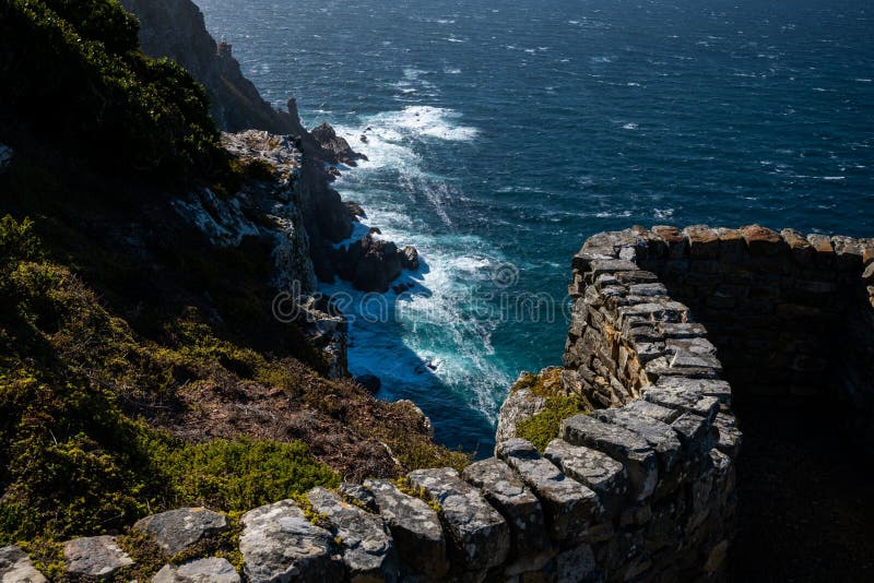 Cliffs Lookout Point Near the Lighthouse at Cape Point in Cape of Good ...