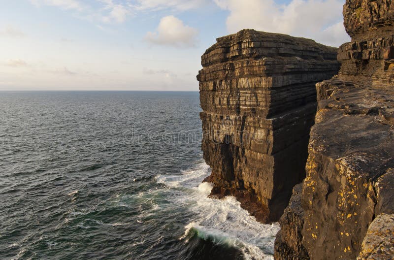 Cliffs at Loop head stock image. Image of rocky, boulder - 20578927